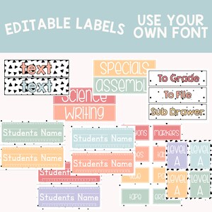 Spotty Boho Classroom Decor Bundle, Rainbow Calm Colors Classroom Theme ...