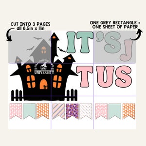 Groovy Ghost Halloween Retro Bulletin Board Kit, Fall Hallway Decor ...