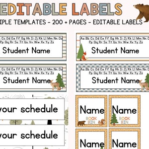 Woodland Animal Classroom Decor Bundle, Adventure Classroom Collection ...