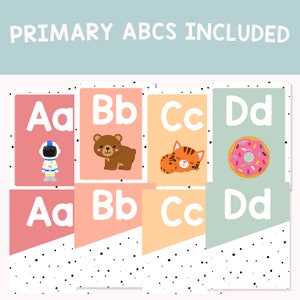 Spotty Boho Classroom Decor Bundle, Rainbow Calm Colors Classroom Theme ...