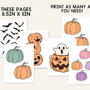 Groovy Ghost Halloween Retro Bulletin Board Kit, Fall Hallway Decor ...