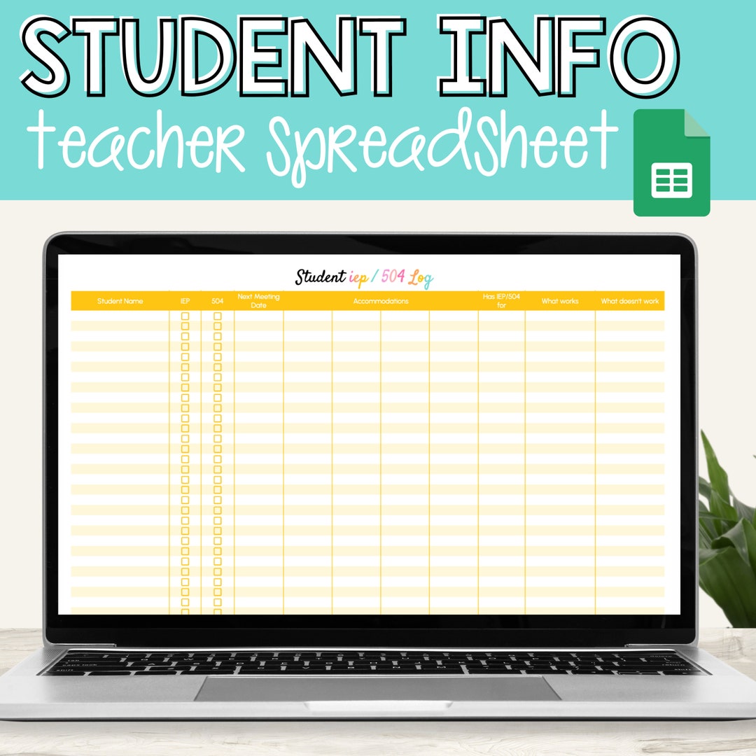 Teacher Student Info Tracker, IEP Log, 504 Planner, Parent Contact Log ...