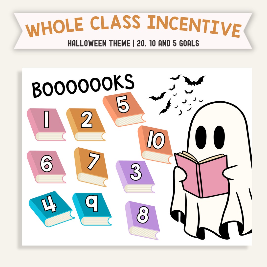 Retro Halloween Whole Class Incentive Chart, Homeschool Behavior Chart ...