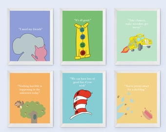 Classroom Library Posters With Book Character Silhouettes and - Etsy