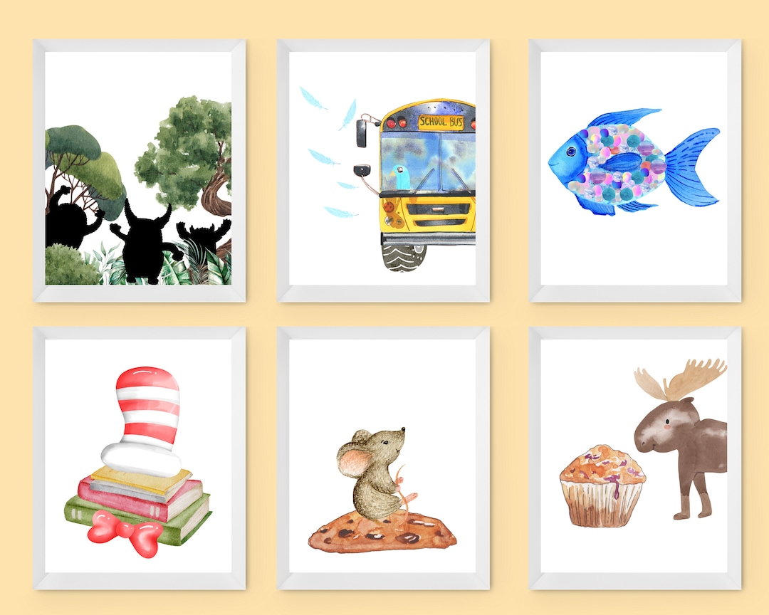 Book Characters Gallery Wall, Classroom Decor, Kindergarten Gallery ...
