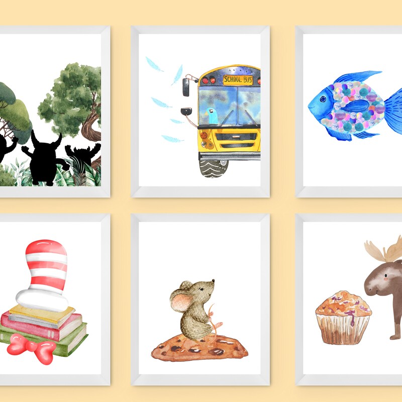 Book Character Prints - Etsy