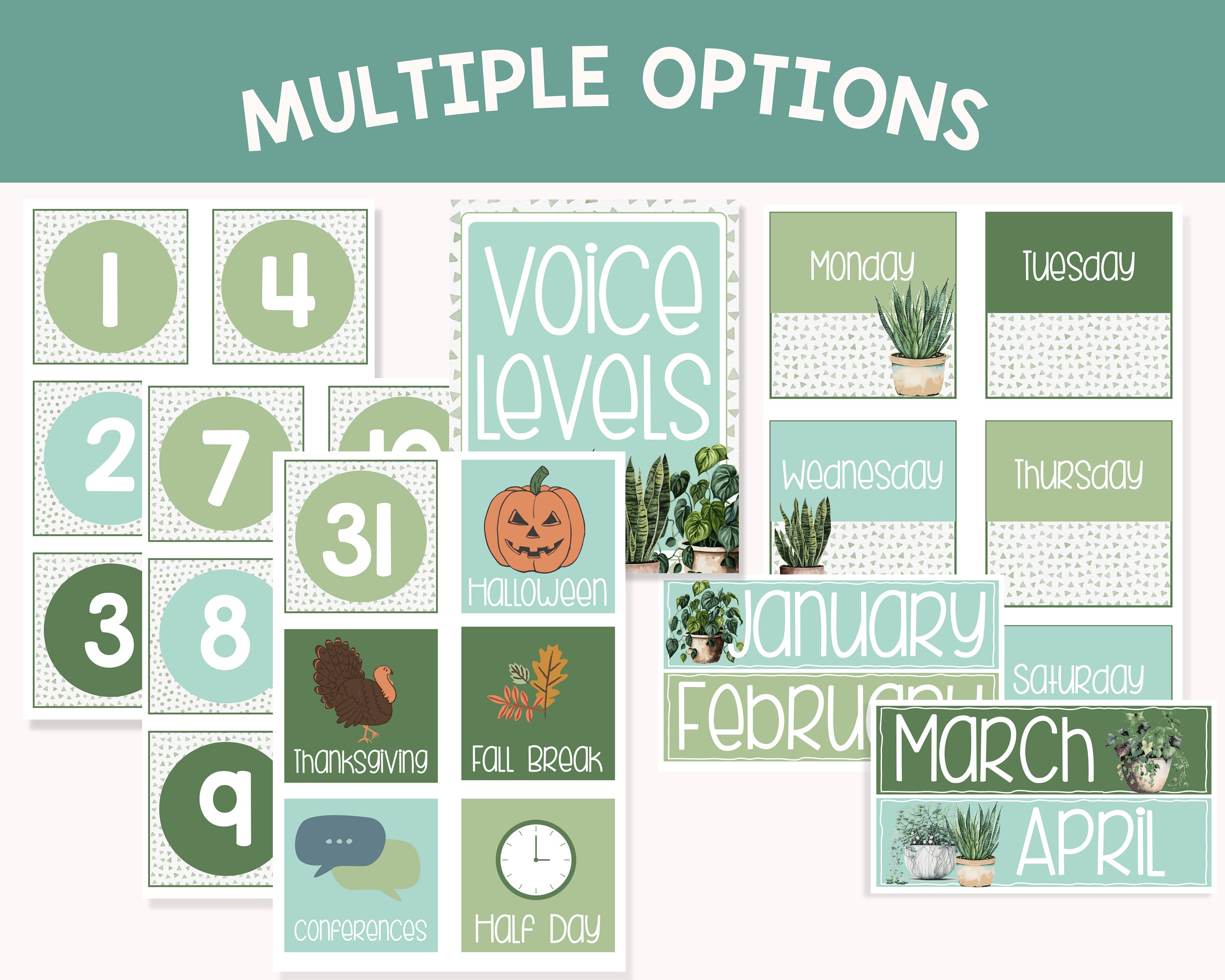 Plant Classroom Decor Bundle, Complete Classroom Nature Decor ...