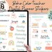 Boho Virtual Teacher Digital Planner Sticker Pack Remote - Etsy