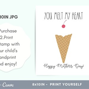 Mothers Day Handprint Craft, Ice Cream Mother's Day Handprint Art ...