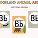 Classroom Alphabet Posters Woodland Animal Theme, Adventure Classroom ...