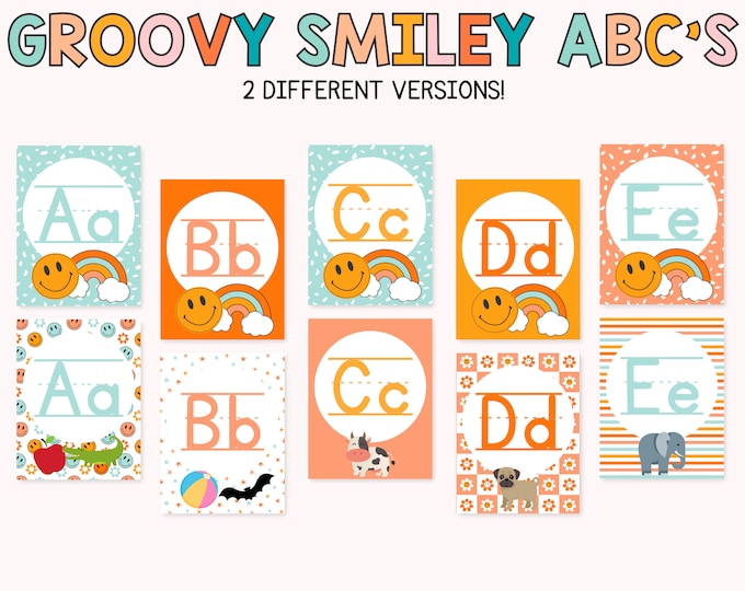 Retro Pastel Calendar | Pocket Chart | Happy Classroom Decor - Etsy Canada