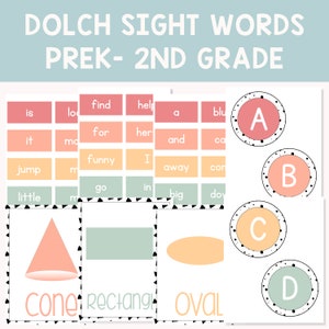 Spotty Boho Classroom Decor Bundle, Rainbow Calm Colors Classroom Theme ...