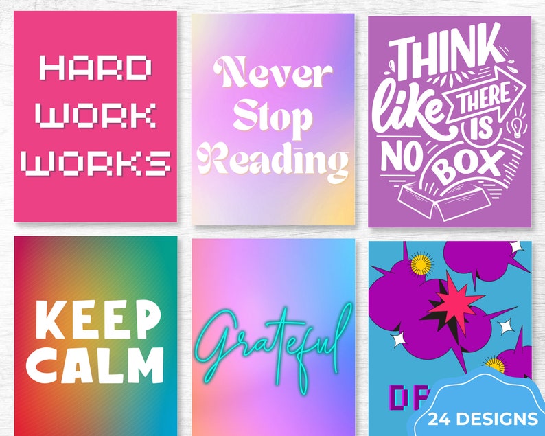 Classroom Posters High School Classroom Decor Trendy Diverse | Etsy