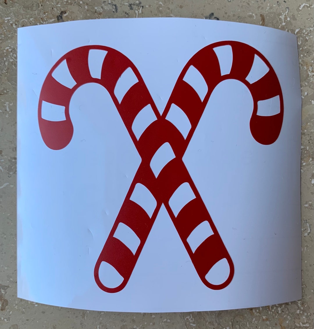 Candy Cane Decal Christmas Decal Winter Decal Candy Cane Sticker ...