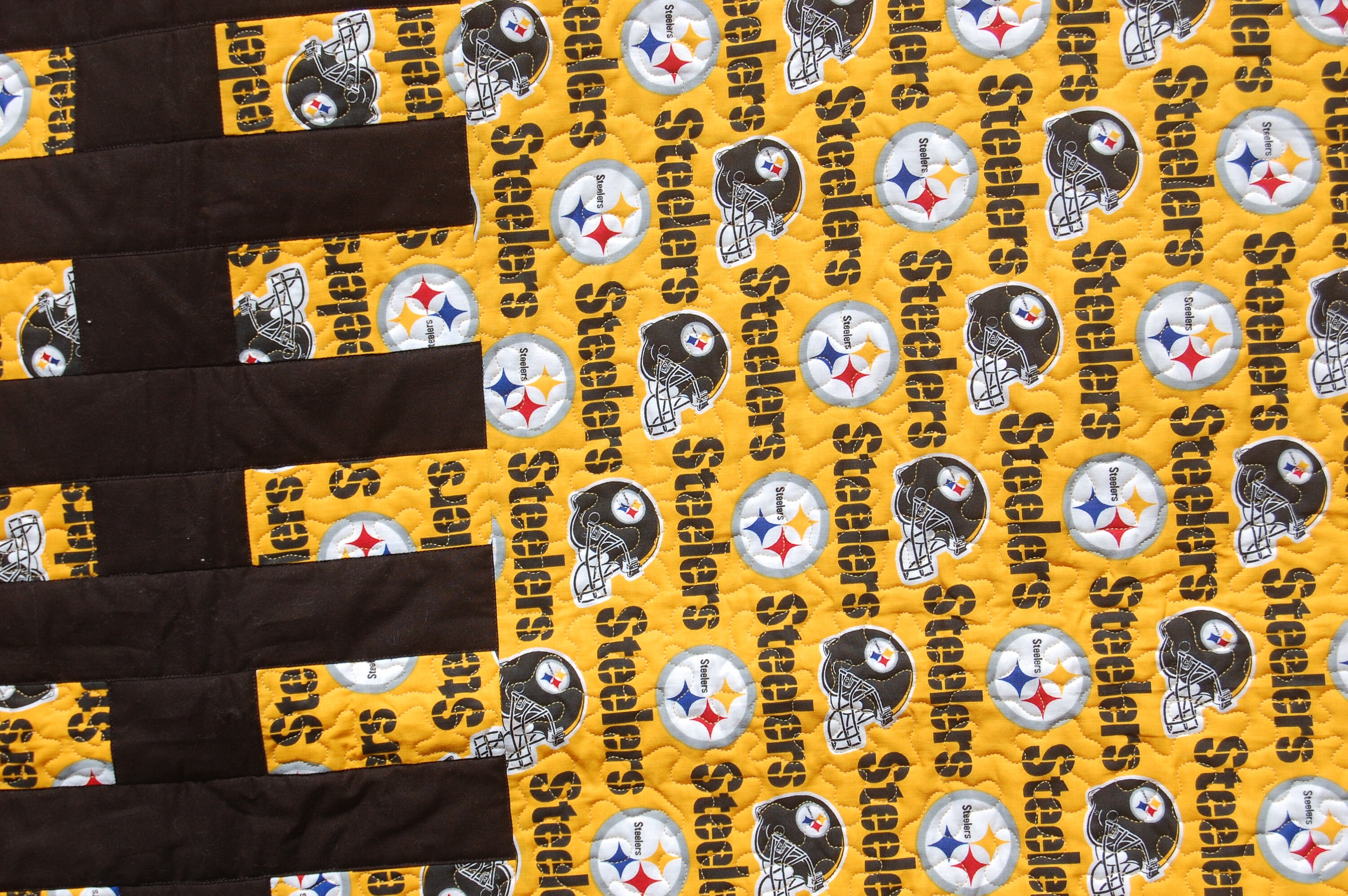 Pittsburgh Steelers Football Quilt - Etsy