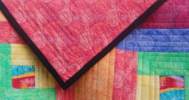 Rainbow Brite Quilt - Etsy