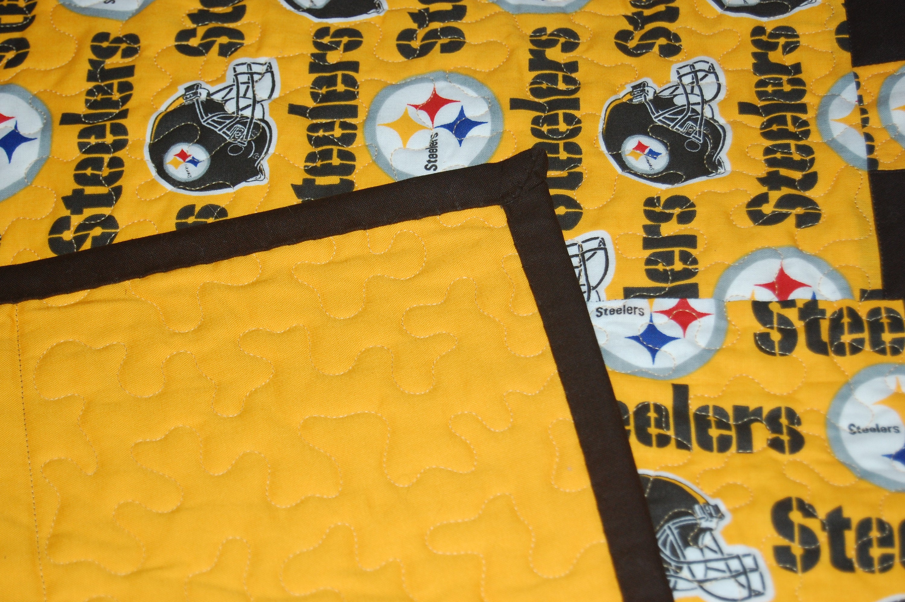 Pittsburgh Steelers Football Quilt | Etsy