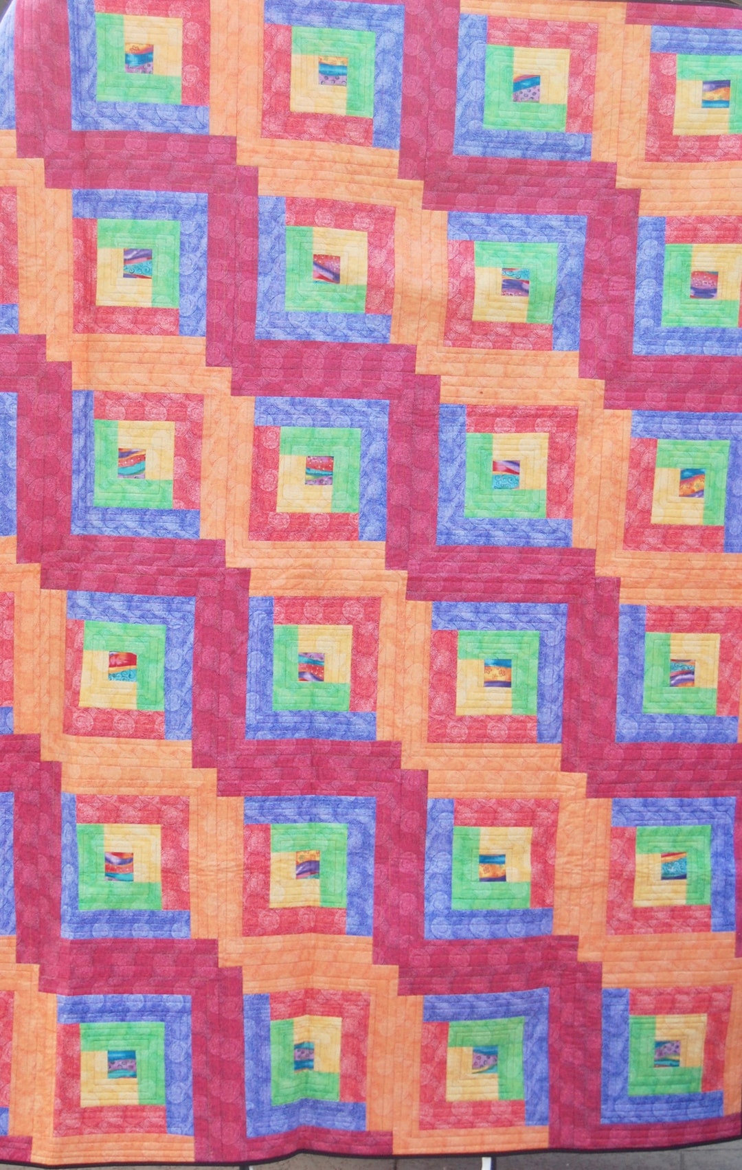 Rainbow Brite Quilt - Etsy