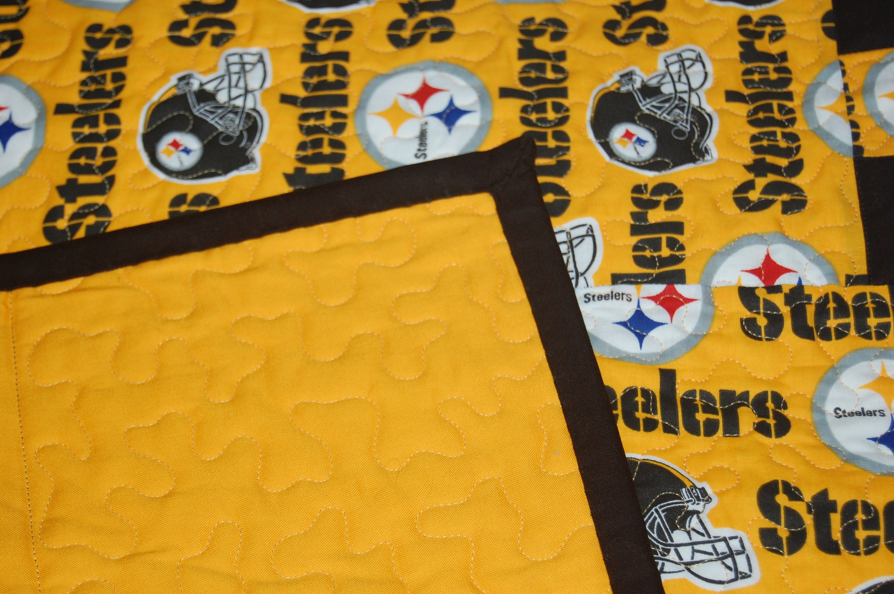 Pittsburgh Steelers Football Quilt - Etsy