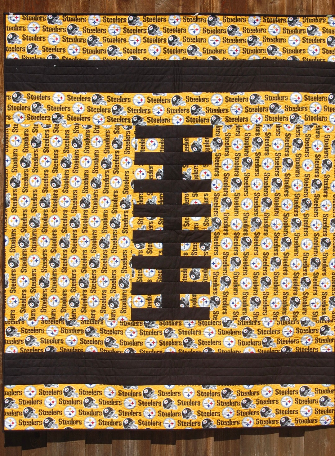 Pittsburgh Steelers Football Quilt - Etsy