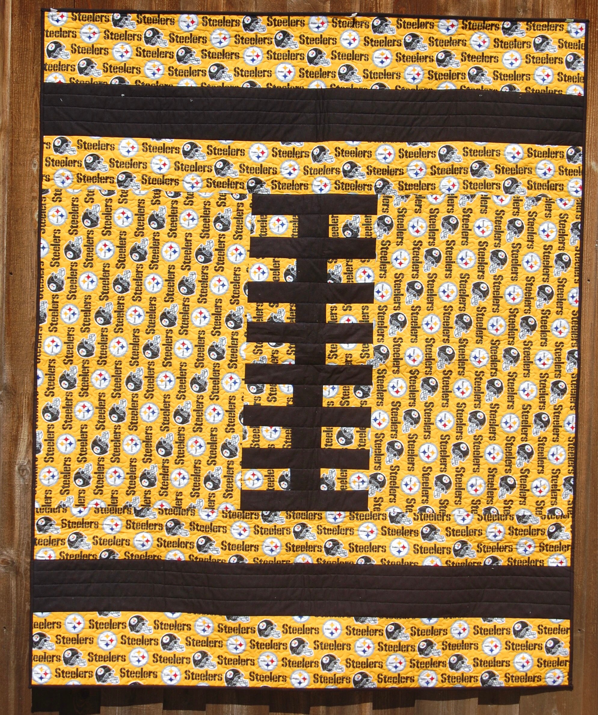 Pittsburgh Steelers Football Quilt - Etsy