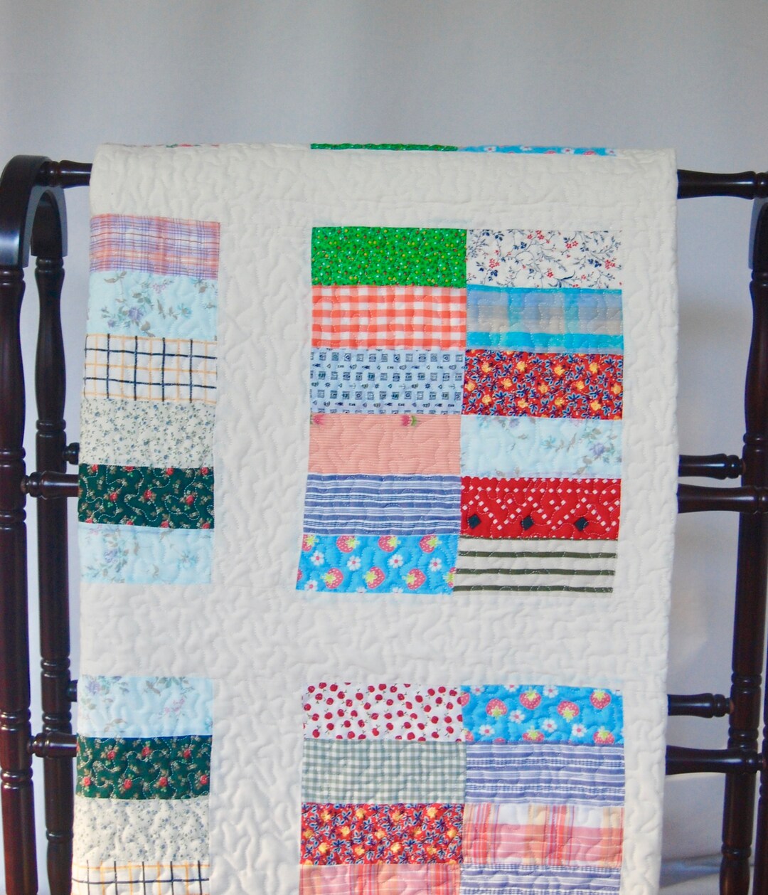 Vintage Rectangle Blocks Quilt - Etsy