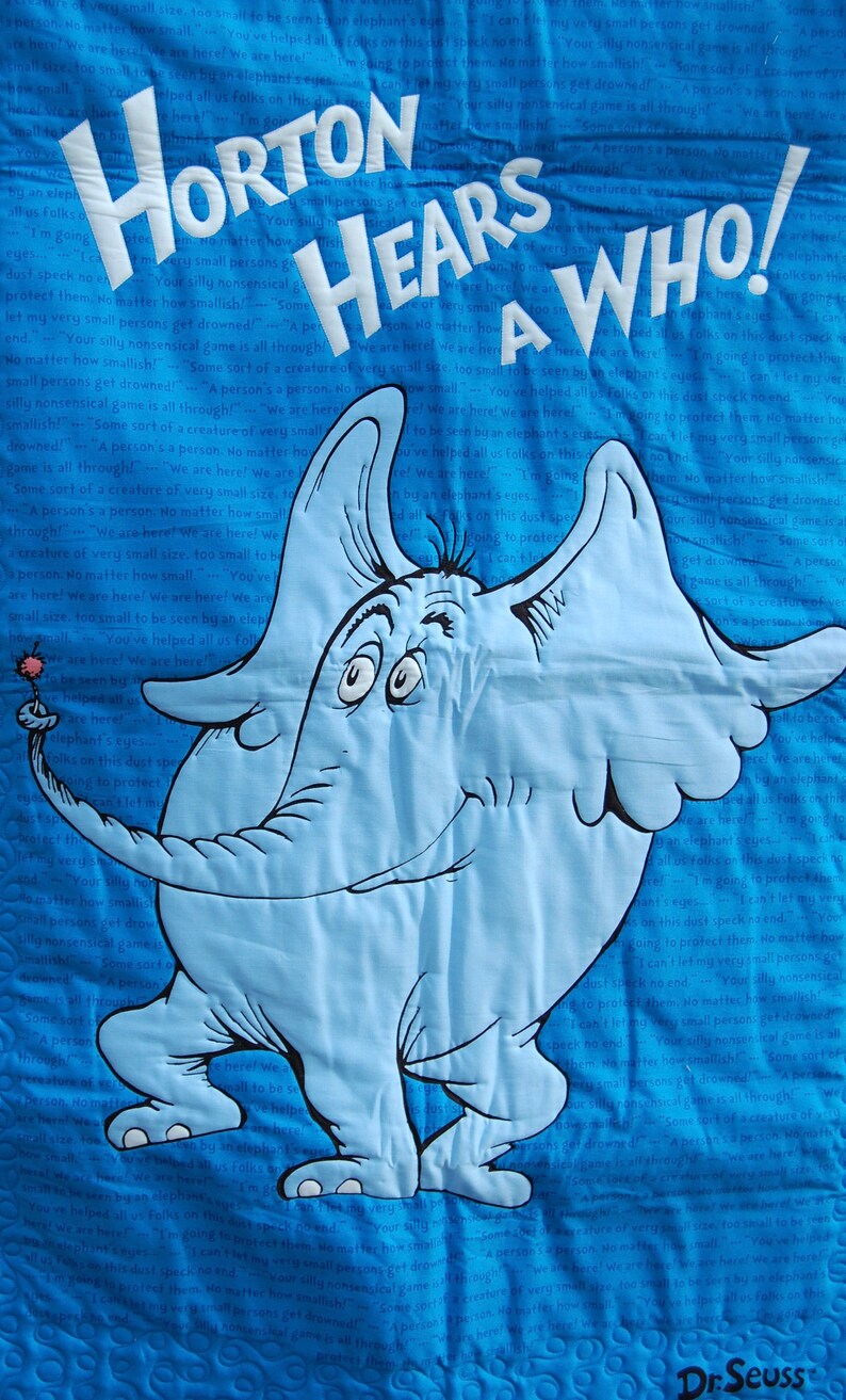 Who Does Horton Hear Baby Quilt - Etsy