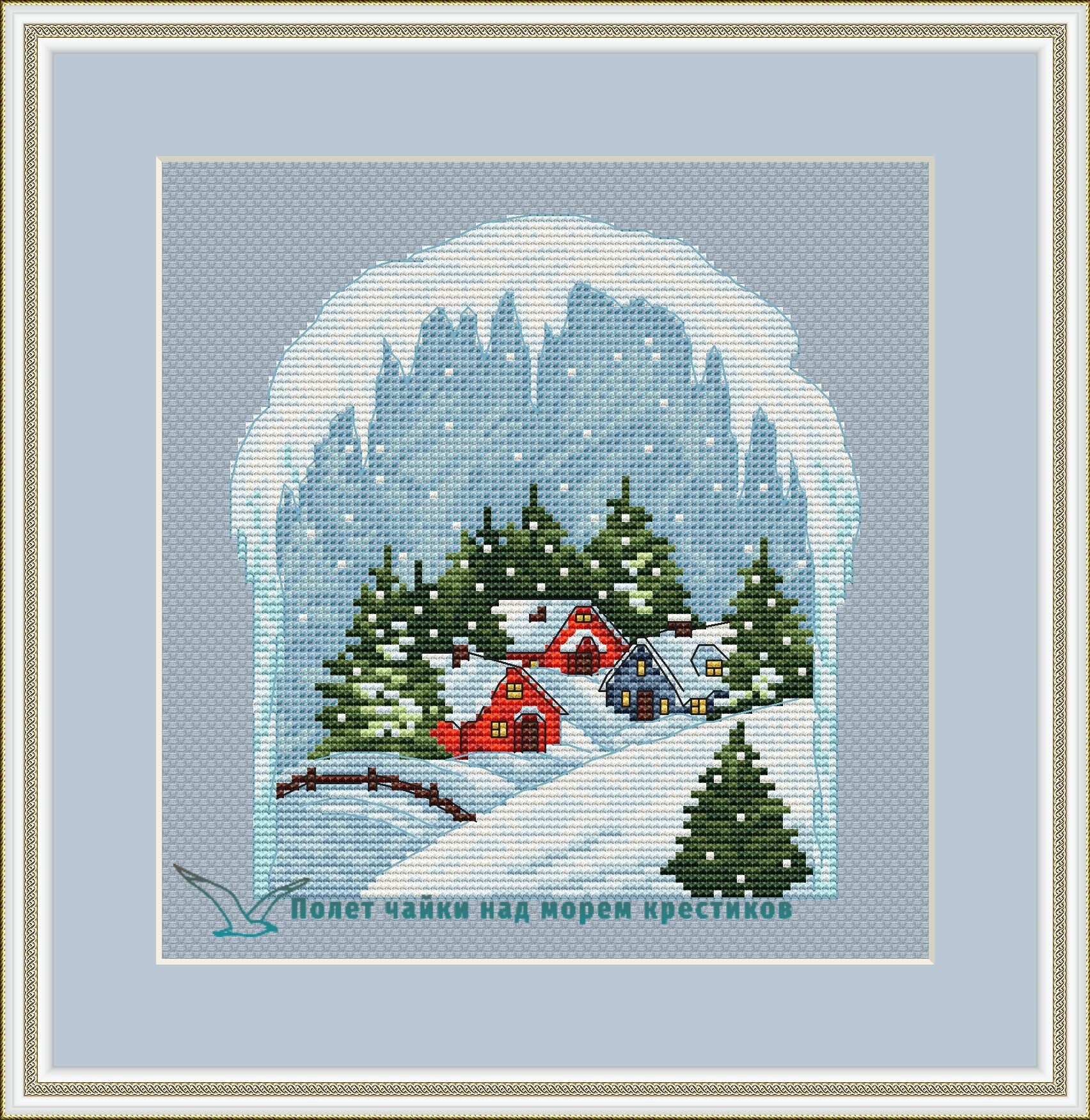 Winter Window Cross Stitch Pattern PDF Instant Download - Etsy