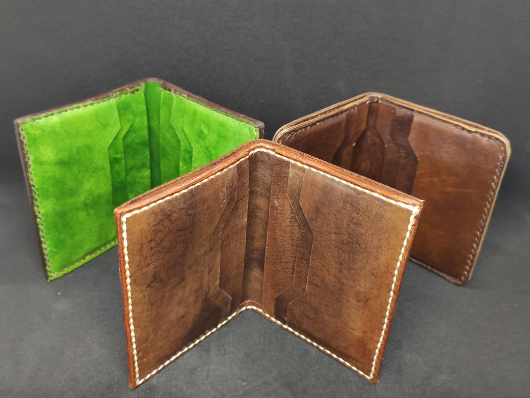 PDF Leather Bifold Slim Men's Wallet Pattern Surprise Pattern - Etsy