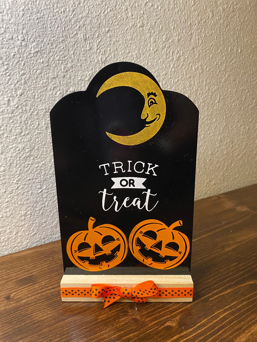 Trick or Treat Mini Standing Sign - Etsy