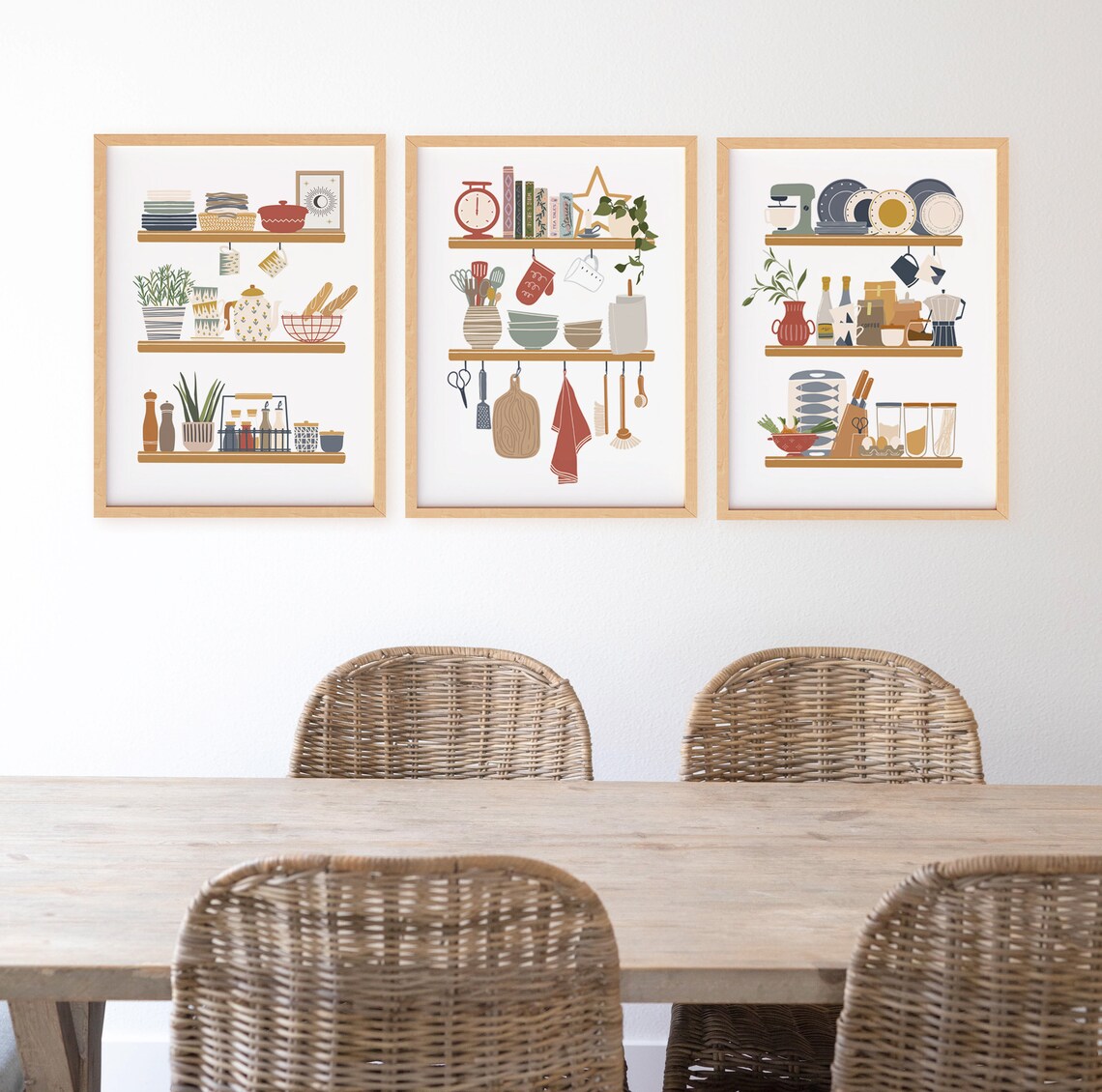Set of 3 Printable Kitchen Wall Art Kitchen Art Poster - Etsy