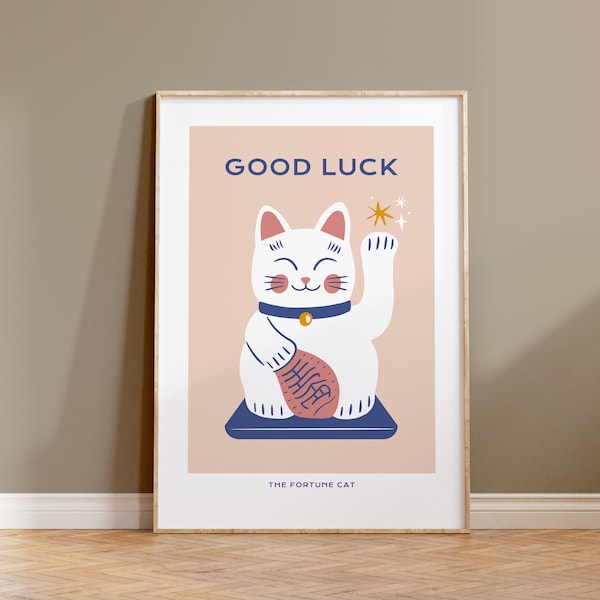 Good Luck Cat - Etsy