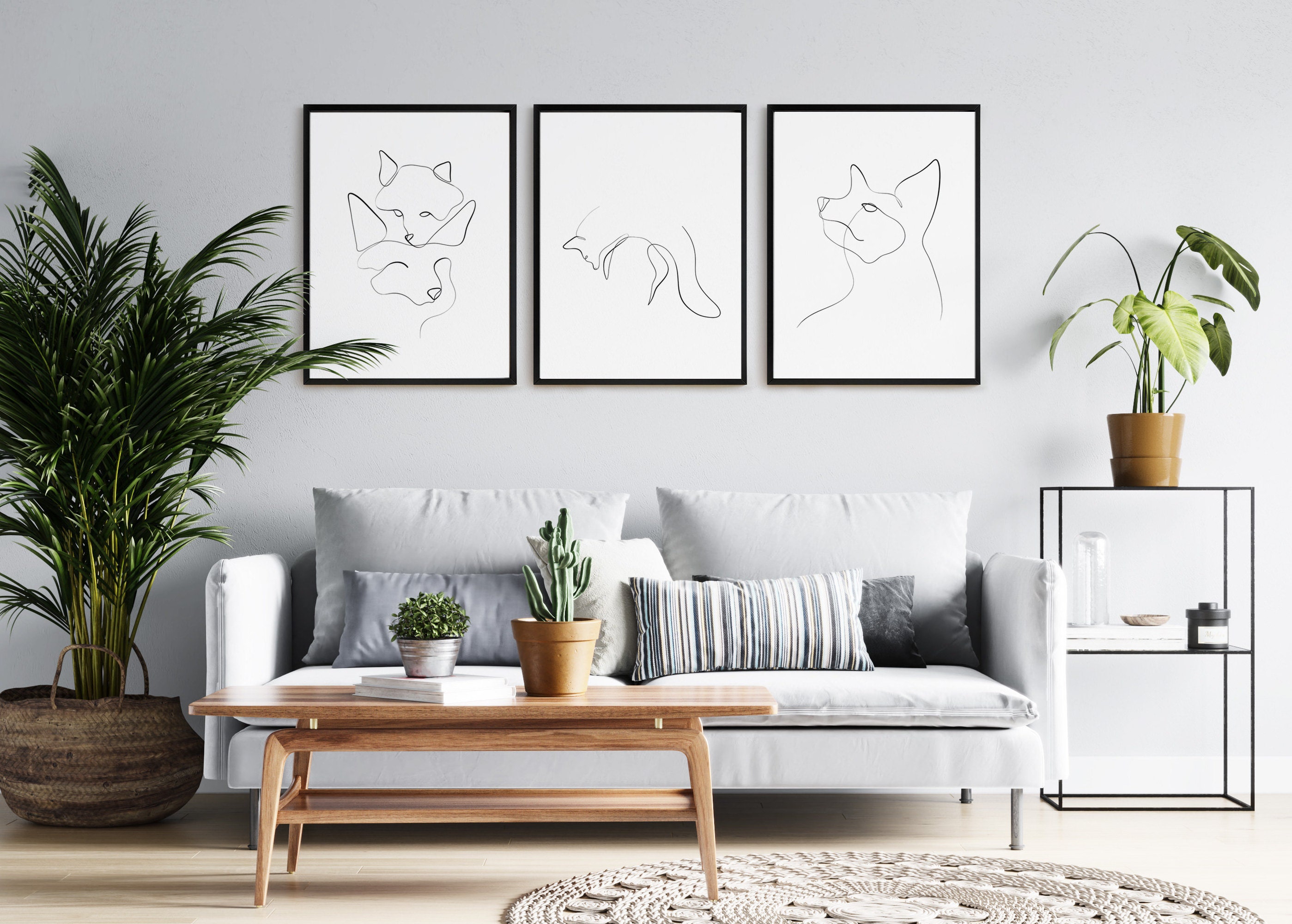 Fox Line Drawing Print Fox Line Drawing Minimalist Line Art - Etsy