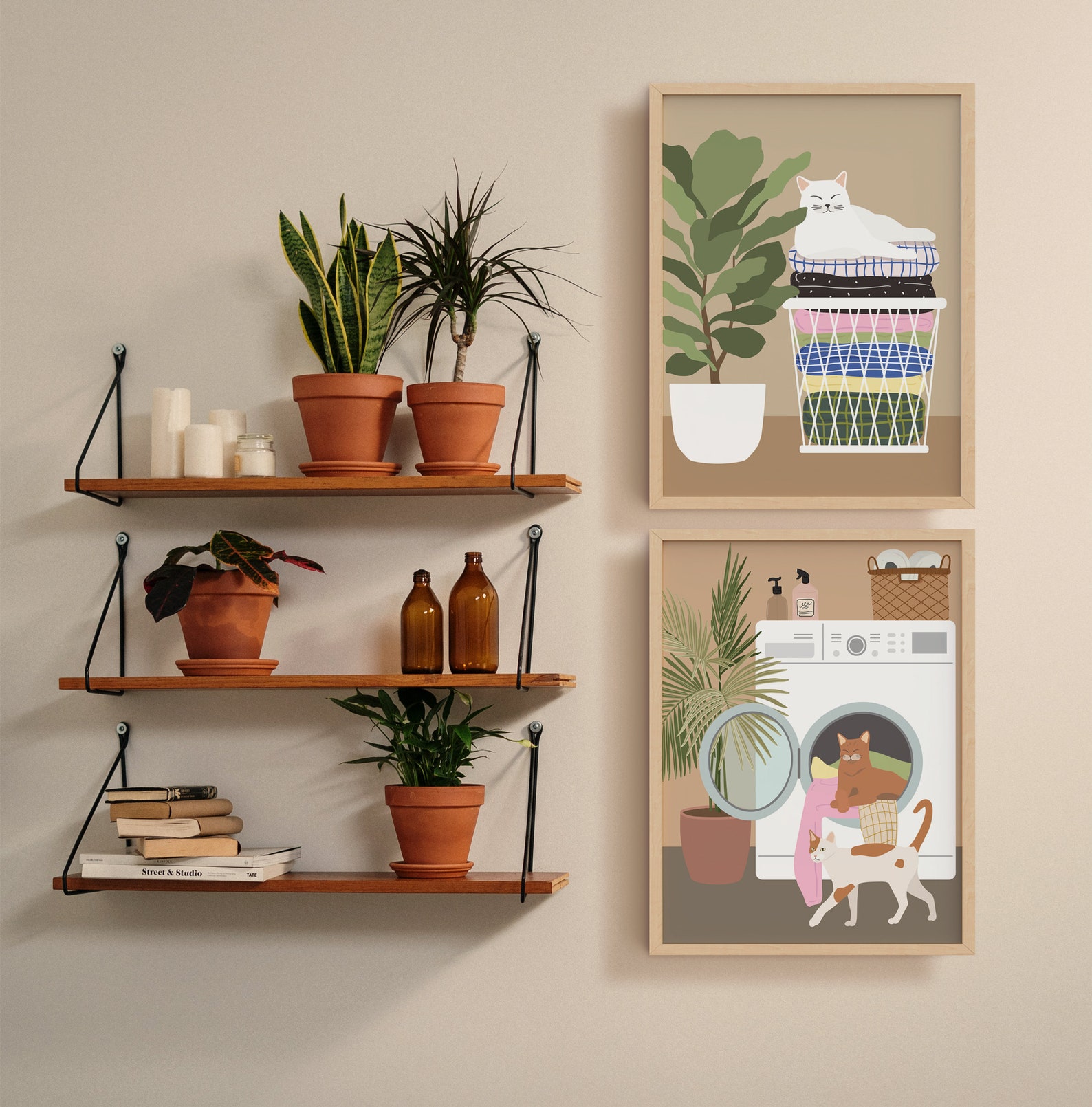 Set of 2 Laundry Room Wall Decor Printable Laundry Art - Etsy