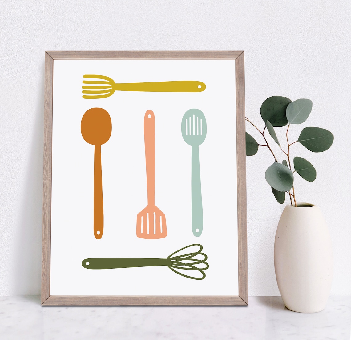 Cooking Utensils Wall Art Kitchen Wall Art Kitchen Printable - Etsy