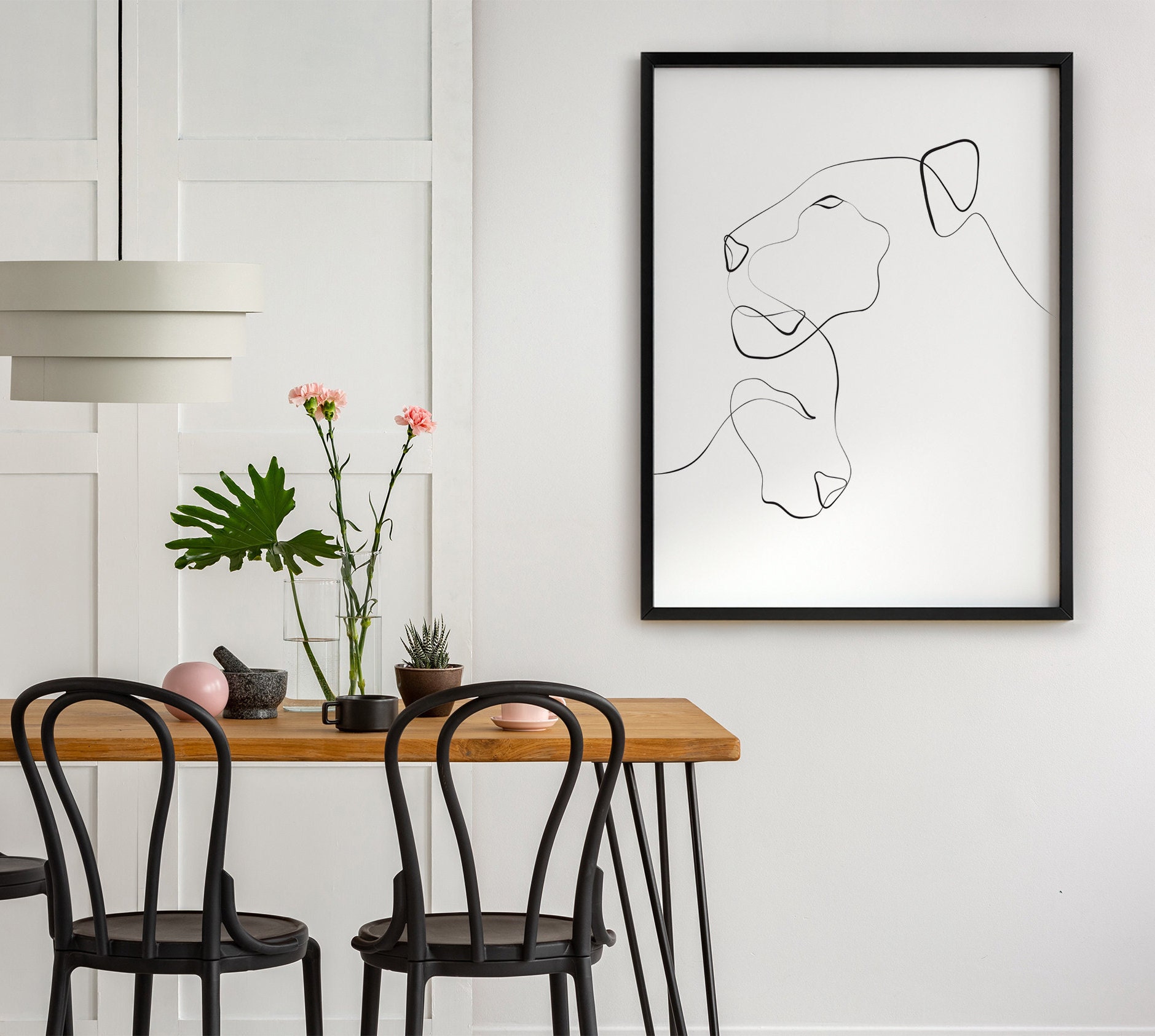 Lion Line Artone Line Drawinglions Printable Artlions Line | Etsy