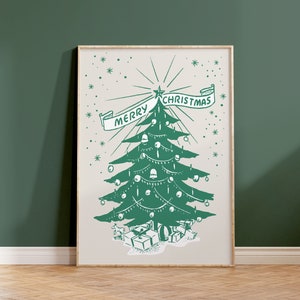 Set of 8 Christmas Wall Art, Holiday Wall Art, Christmas Printable ...