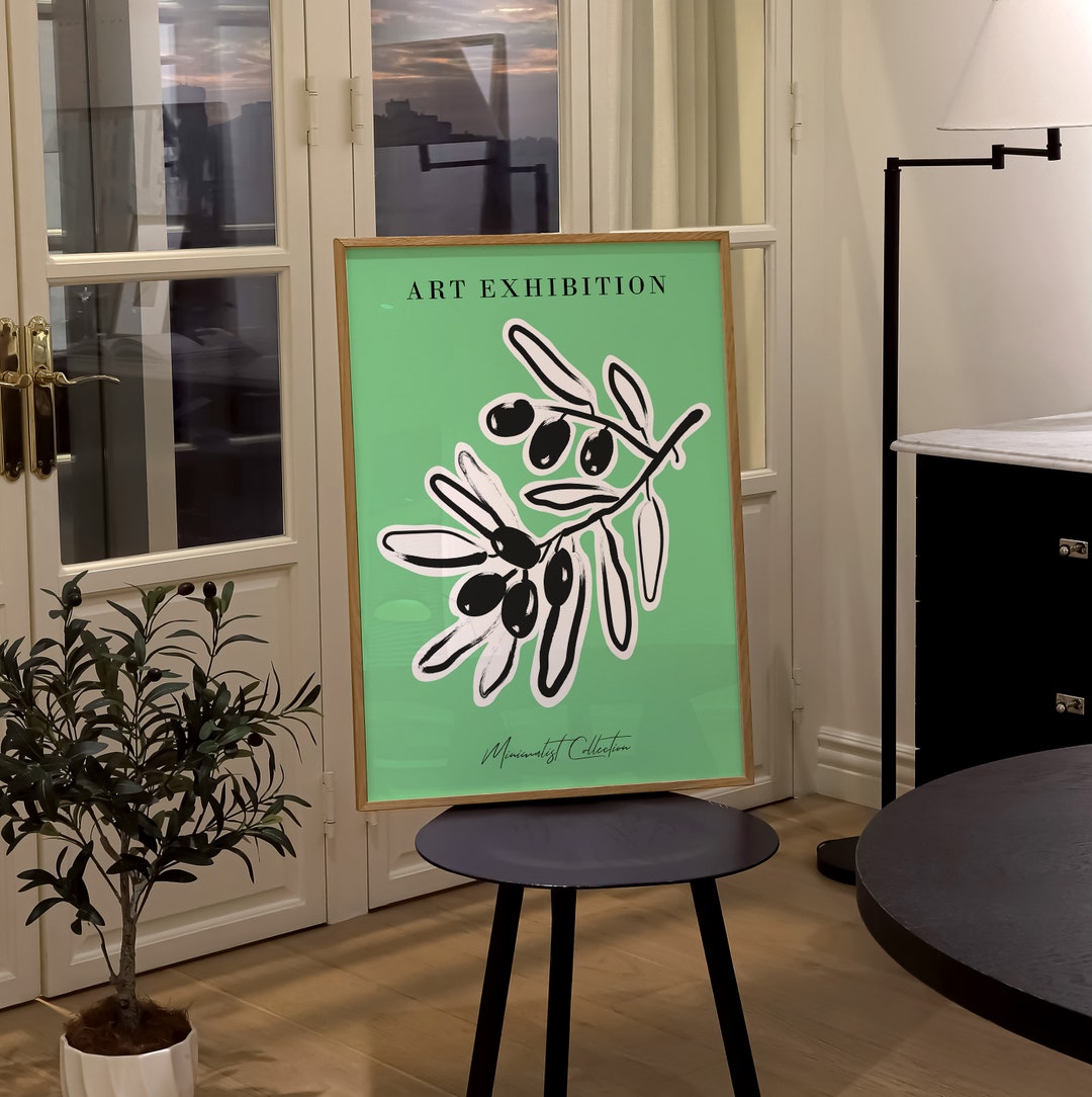 Olives Wall Art, Minimalist Wall Art, Olives Printable, Home Wall Decor ...