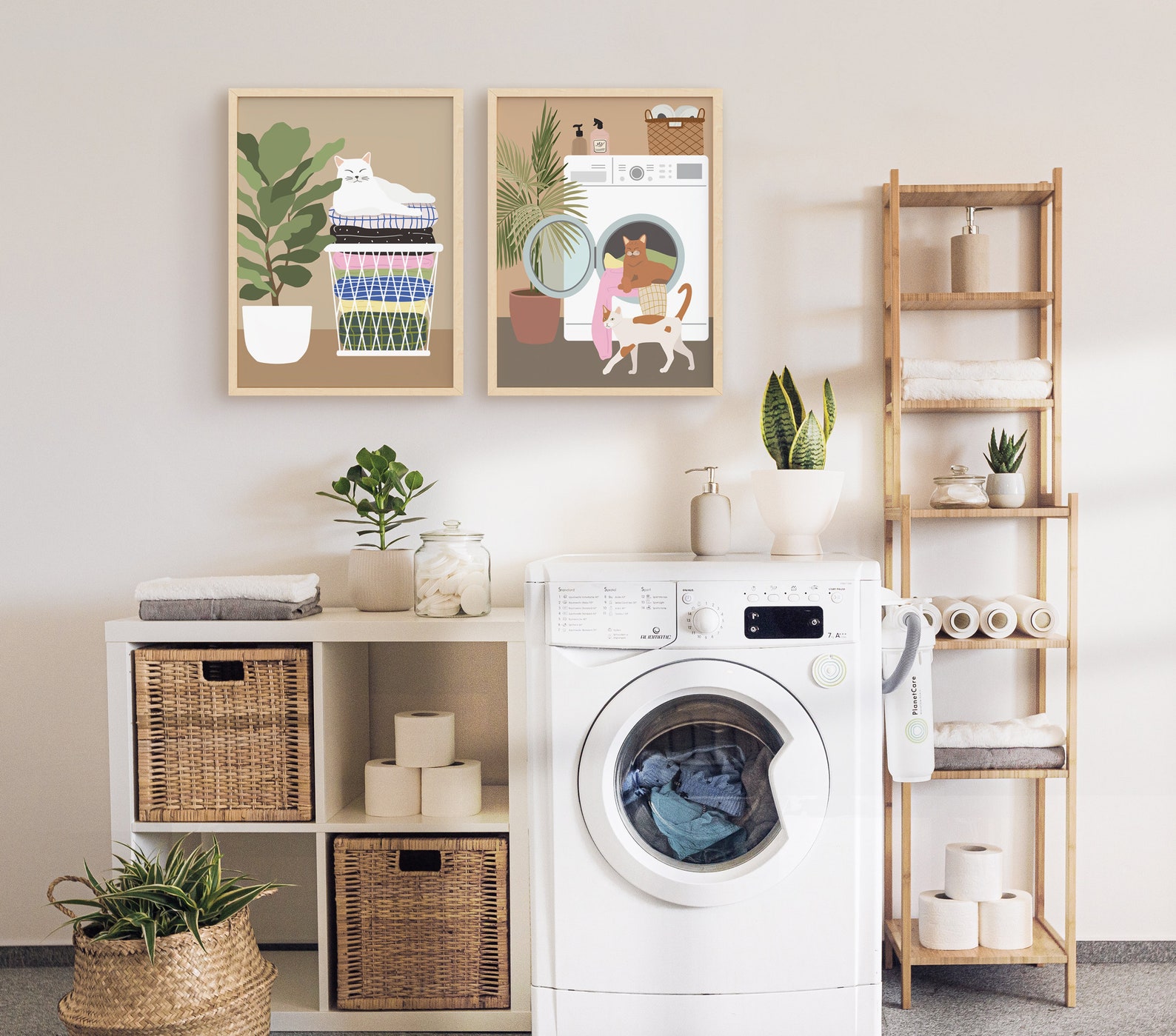 Set of 2 Laundry Room Wall Decor Printable Laundry Art - Etsy