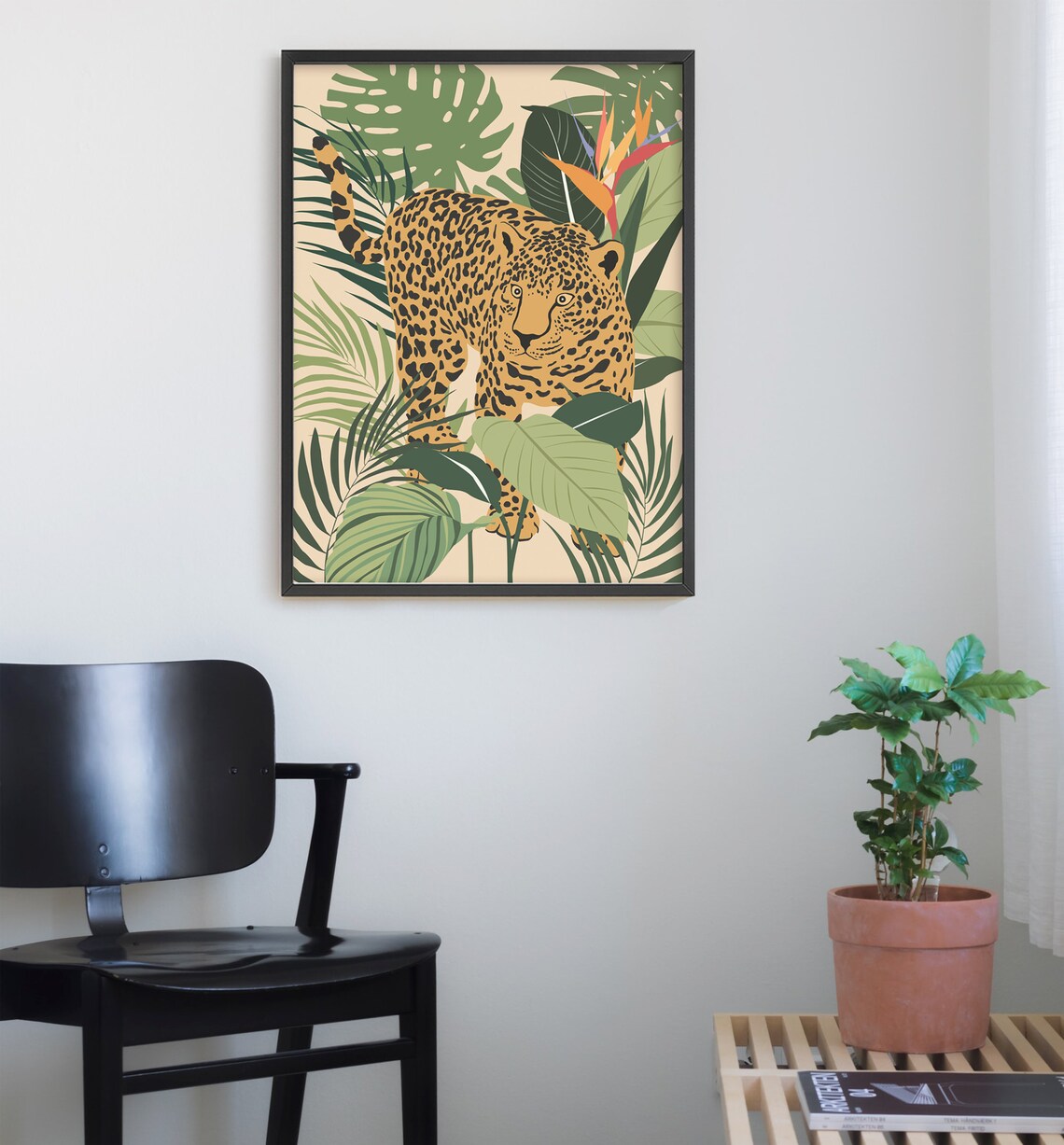 Set of 3 Tropical Leopard Prints Gallery Wall Art Jungle Art - Etsy