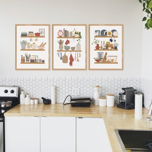 Set of 3 Printable Kitchen Wall Art, Kitchen Art Poster, Cooking ...