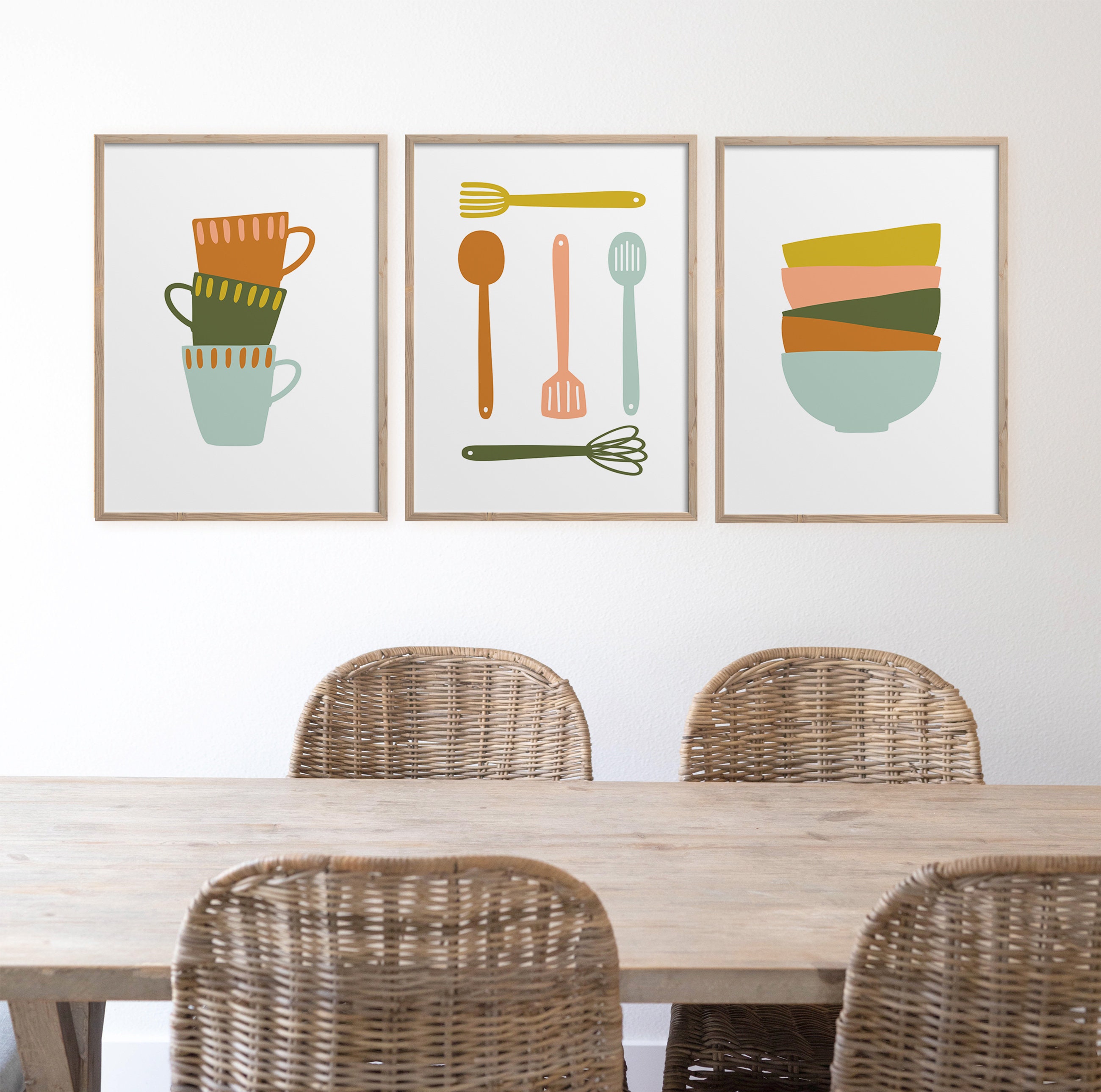 Cooking Utensils Wall Art Kitchen Wall Art Kitchen Printable - Etsy