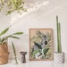 Set of 6 Animal Prints, Tropical Plant, Gallery Wall Art, Leopards ...