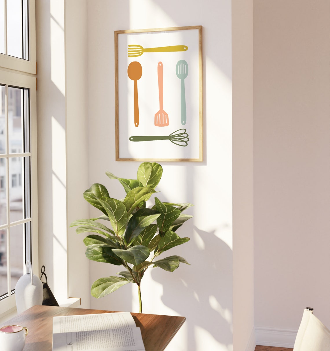 Cooking Utensils Wall Art Kitchen Wall Art Kitchen Printable - Etsy