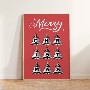 Set of 8 Christmas Wall Art, Holiday Wall Art, Christmas Printable ...