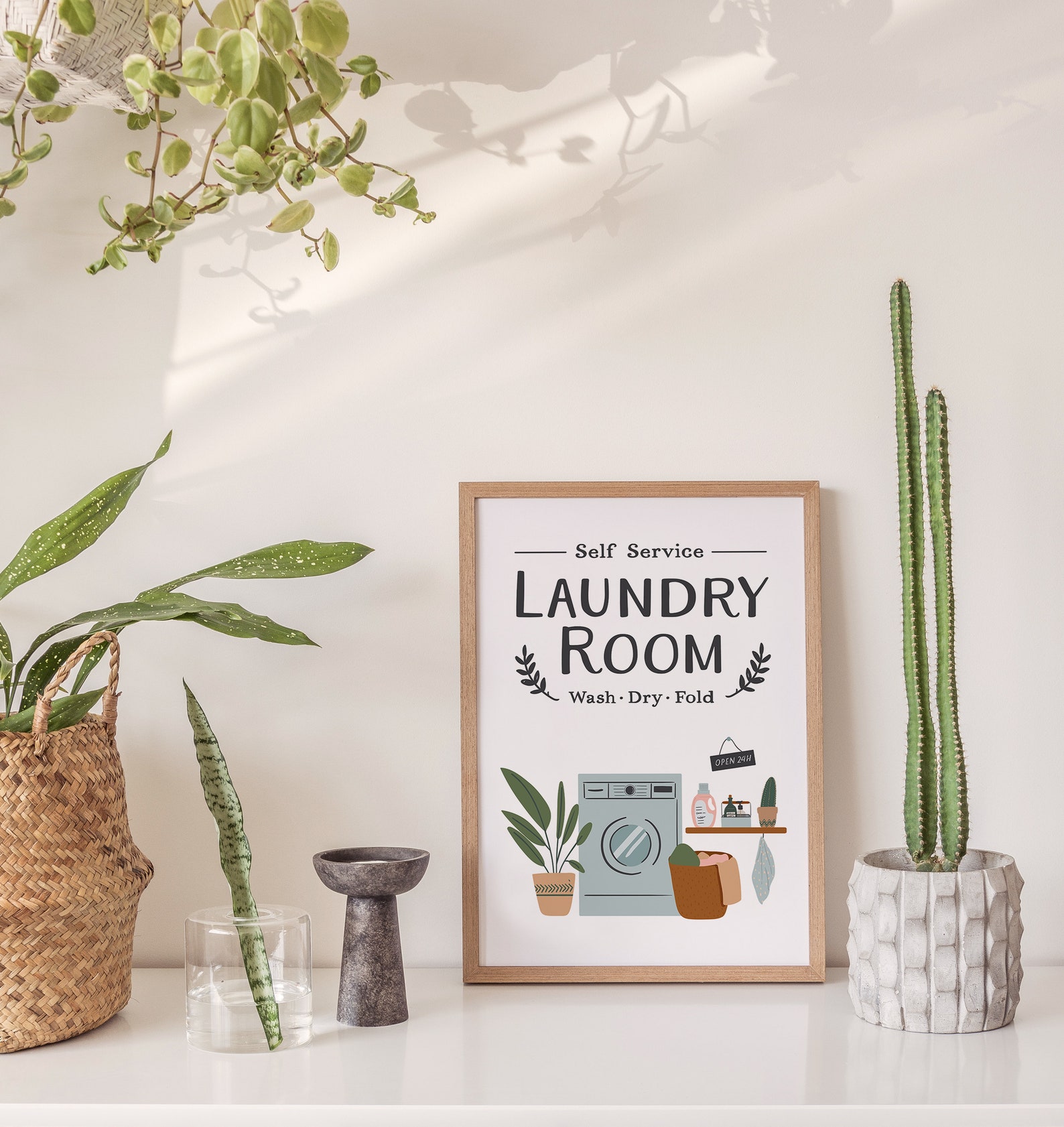 Laundry Room Digital Print, Printable Laundry Wall Art, Laundry Room ...
