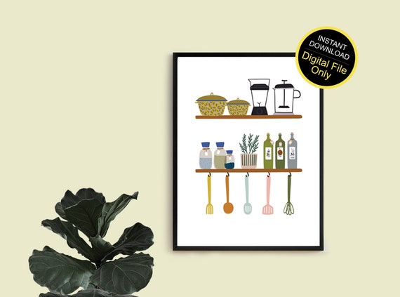 Kitchen Wall Art Kitchen Poster Dining Room Wall Art | Etsy