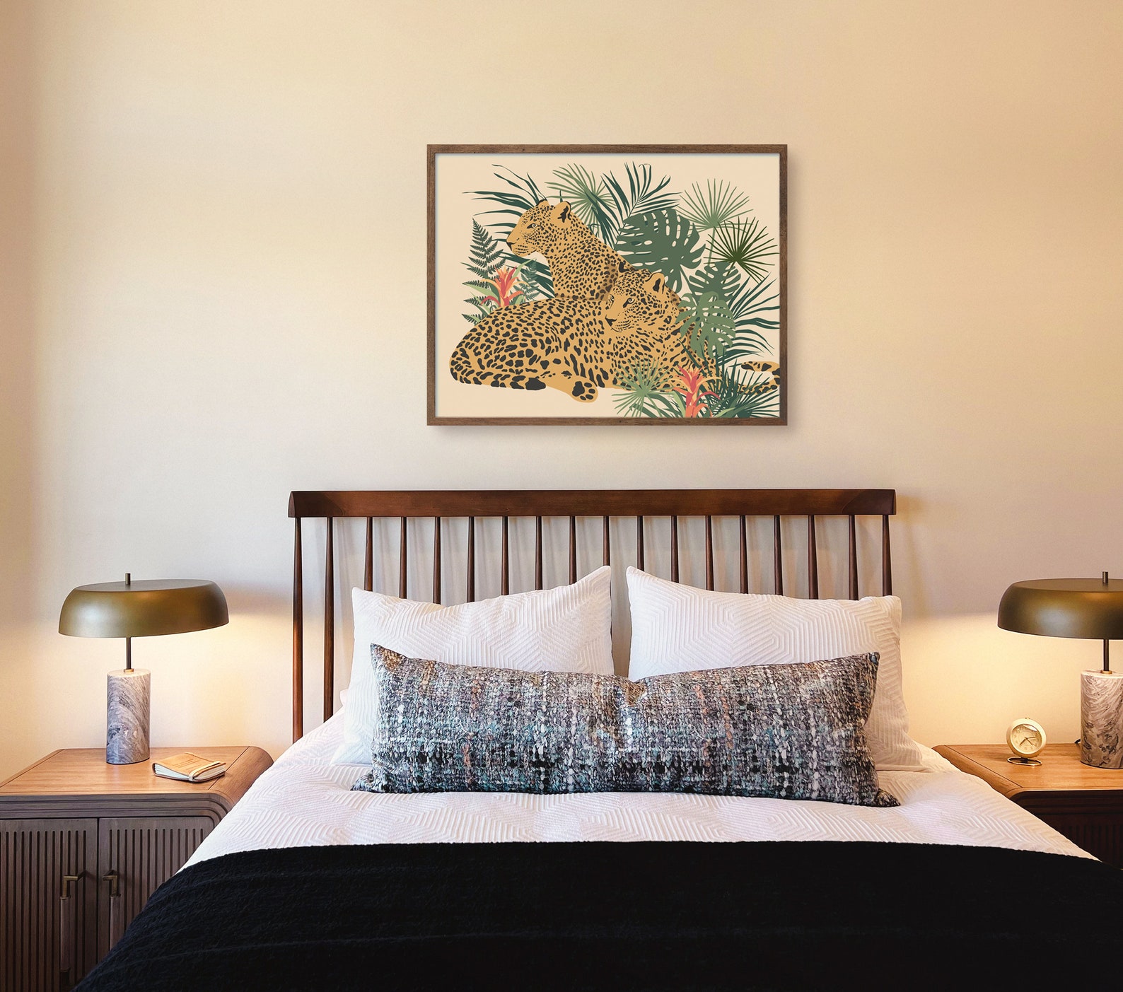 Set of 3 Tropical Leopard Prints Gallery Wall Art Jungle Art - Etsy