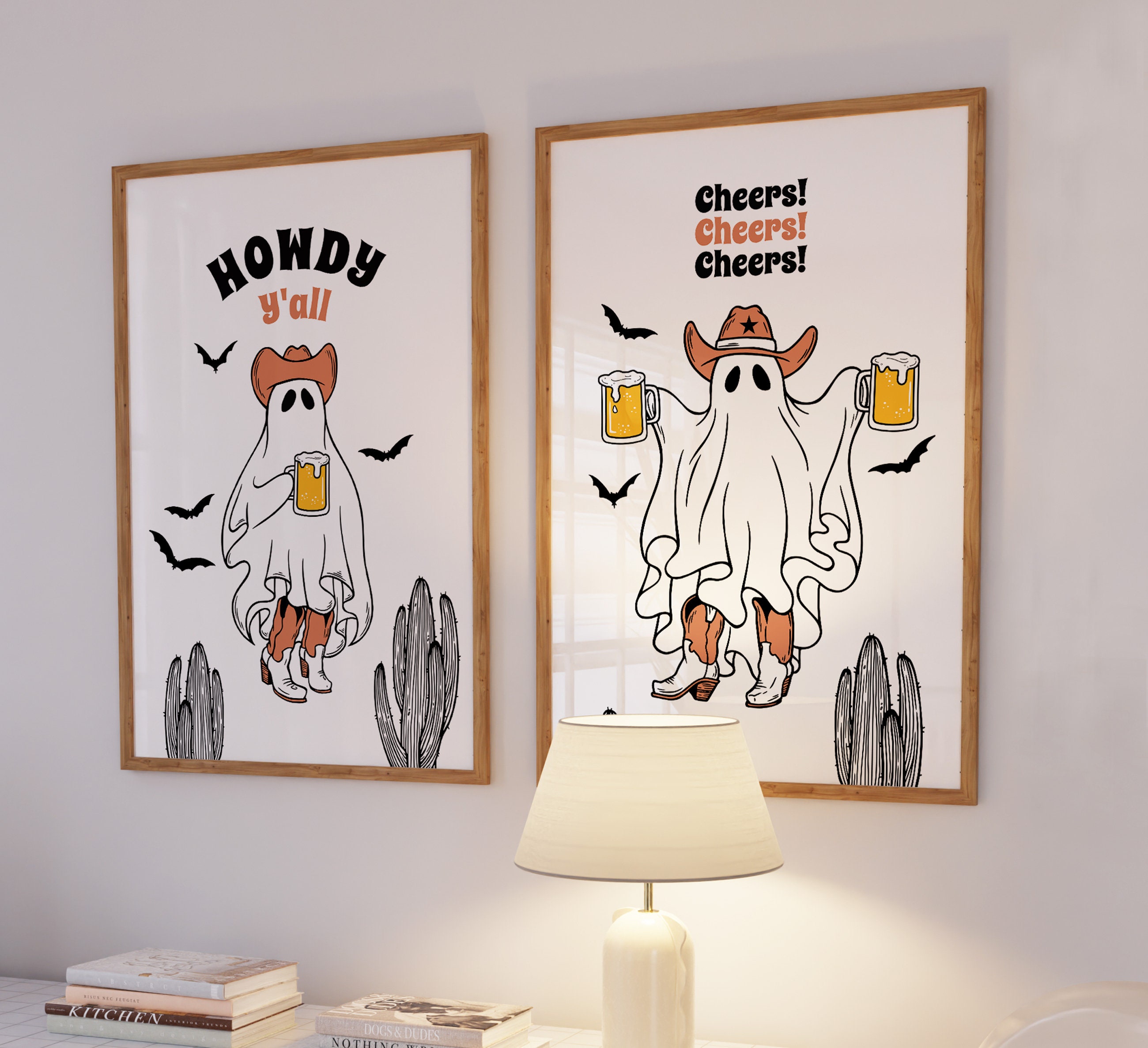 Halloween Printable, Ghost Beer Print, Howdy Quote, Cowboy Ghost, Beer ...