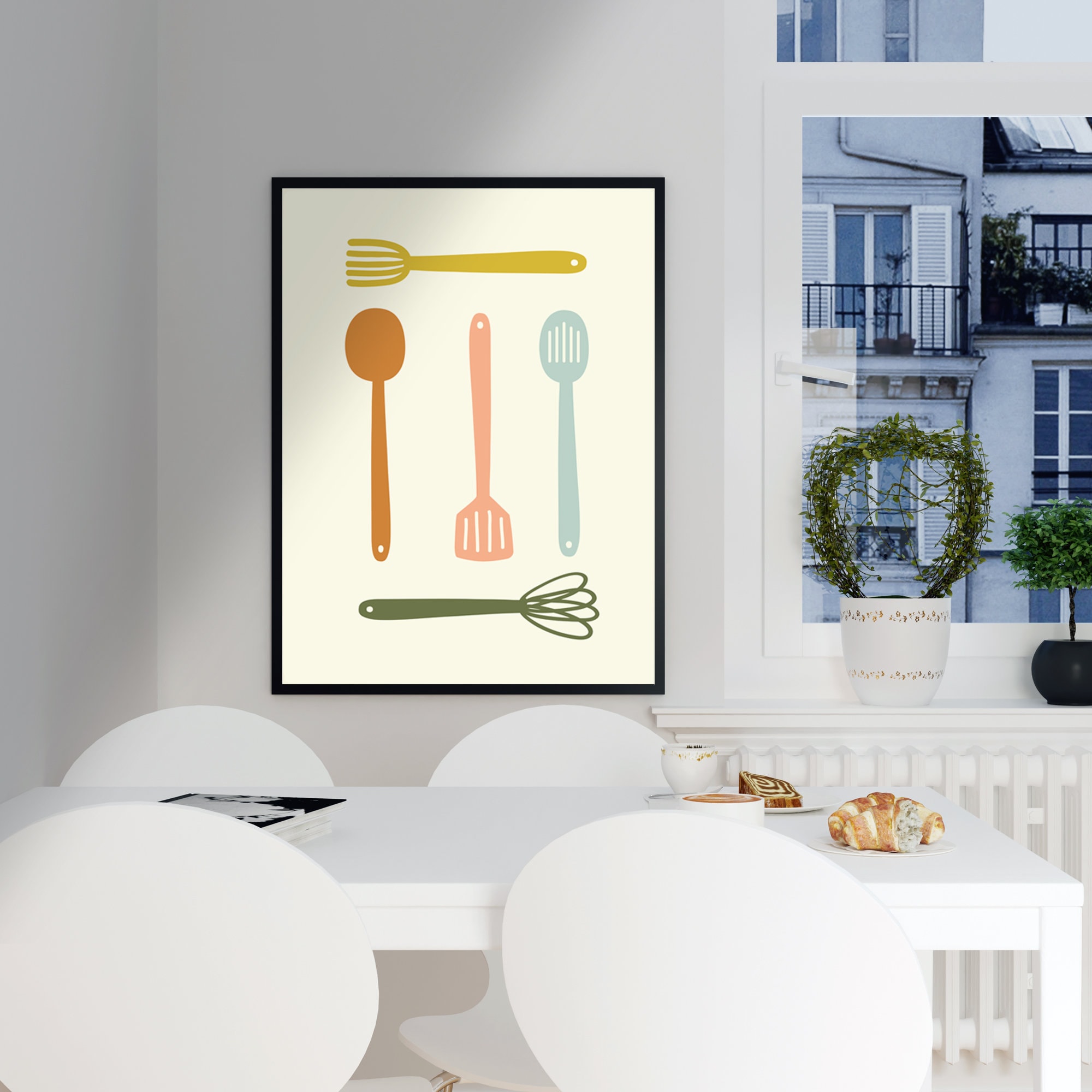 Cooking Utensils Wall Art Kitchen Wall Art Kitchen Printable | Etsy